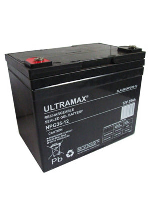 12V 35AH (33AH - 34AH) 36 Holes ULTRA MAX NPG35-12 GEL TYPE GOLF ...