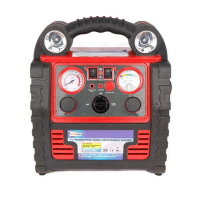 12v 900A Portable Power Pack with Emergency Jumpstart, Inverter & Air ...