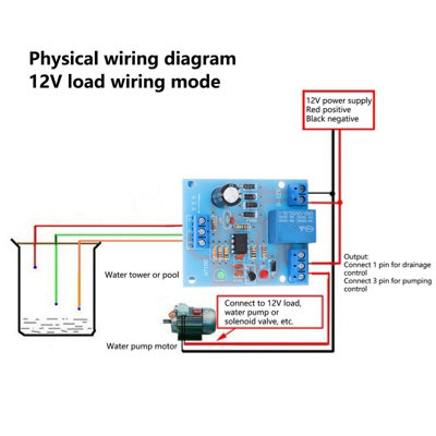 12V Automatic Water Level Controller Module with Liquid Level Switch ...