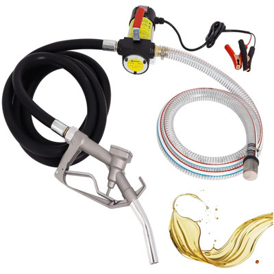 12V Diesel DC Electric Fuel Transfer Pump Kit, 12 GPM Self Priming Pump ...