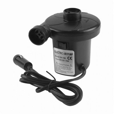 12v Electric Air Pump Inflator - Camping Airbed Pool Deflator ...