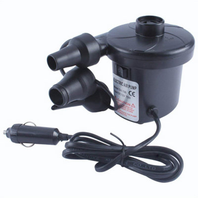 12V ELECTRIC AIR PUMP INFLATOR FOR CAMPING AND POOL USE - LIGHTWEIGHT ...