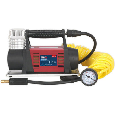 12V Heavy Duty Portable Tyre Inflator and Mini Air Compressor - 150PSI ...