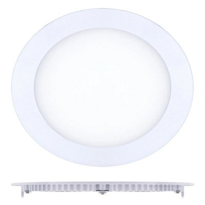 12w LED Round Ceiling Panel 6500k Cool White