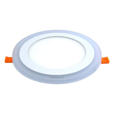 12w Recessed Ceiling LED Round Panel Green