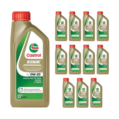 12x CASTROL EDGE Professional V 0W20 Engine Oil 1L ACEA C5 Fits Volvo ...