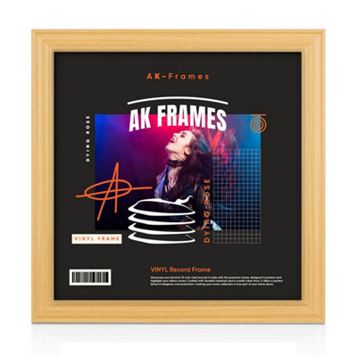 12x12" Country Pine Classic Vinyl Record Frame For 12 Inch LP Album ...