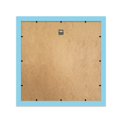 12x12" Light Blue Picture Frame - 12x12" Square Frame with 9x9" Mount ...