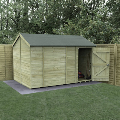 12x8 Reverse Apex Shed Timberdale 25yr Guarantee Tongue and Groove ...