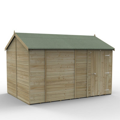 12x8 Reverse Apex Shed Timberdale 25yr Guarantee Tongue and Groove ...