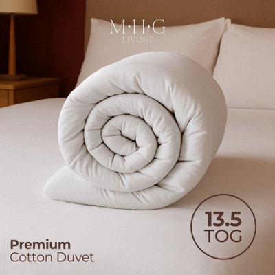 13.5 Tog Hotel Quality Winter Duvet - 100% Cotton, Soft, Breathable ...