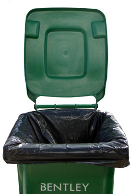 13 Medium Duty - Large Superior Recycled Wheelie Bin Liners, 240L - Black