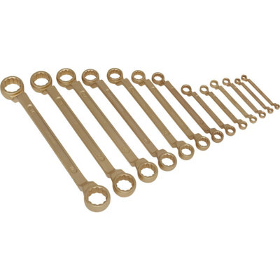13-Piece Beryllium Copper Non-Sparking Spanner Set for Professionals ...