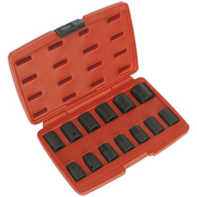13 Piece Impact Socket Set - 1/2" Sq Drive - 6-Point WallDrive ...