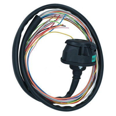 13 Pin Pre Wired Socket For Tow Bar Electrics With 1.5m Cable Caravan ...