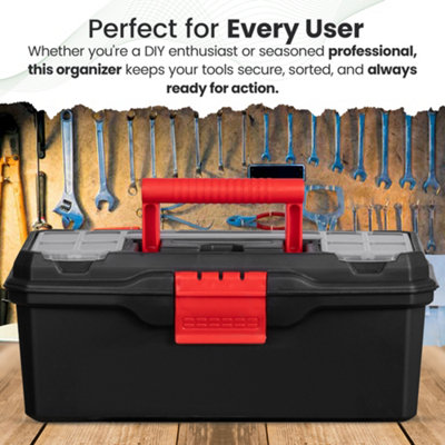 13" Plastic Tool Box Storage Organiser