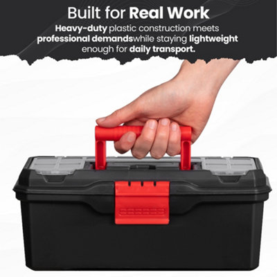 13" Plastic Tool Box Storage Organiser