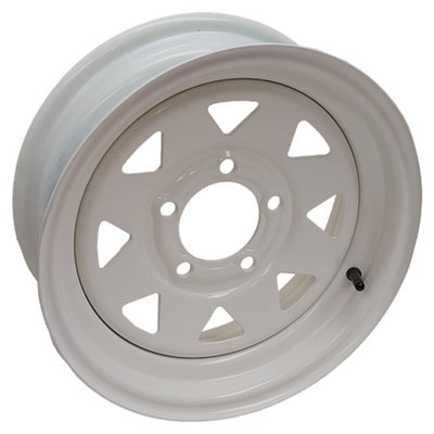 13" trailer wheel rim 5 stud 4.5" PCD spoked for boat trailer road sign ...