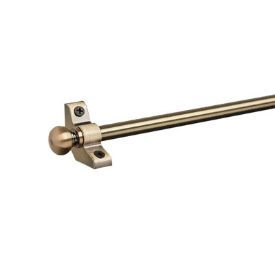 13 x Antique Brass Stair Rod / Rods with Ball Finial - 725mm x 10mm
