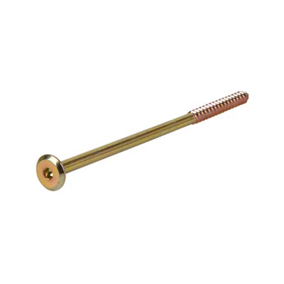 130MM FURNITURE WOOD/TIMBER CONNECTOR SCREWS HEX DRIVE STEEL FLAT HEAD ...