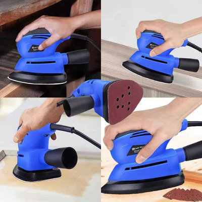 130W Detail Sander, Handheld Palm Sander, Mouse Sander, Electric for ...
