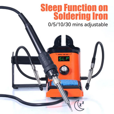 130W Digital Electric Soldering Iron Kit with Helping Hands ...