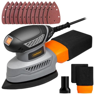 130w Electric Orbital Sander Wood Dust Collector and Ergonomic Handle