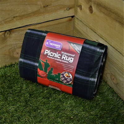 135cm x 105cm Waterproof Folding Picnic Rug Blanket with Carry Handle ...