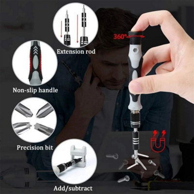 138-in-1 Magnetic Precision Screwdriver Set for Electronics & DIY Repair