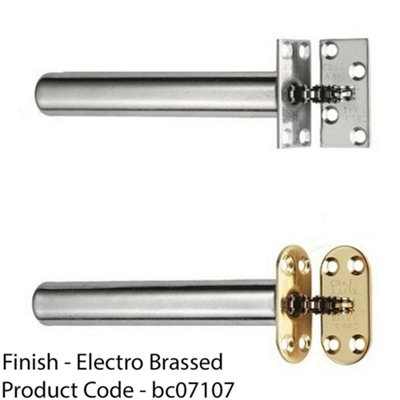 139mm Concealed Chain Spring Fire Door Closer - Electro Brassed Radius