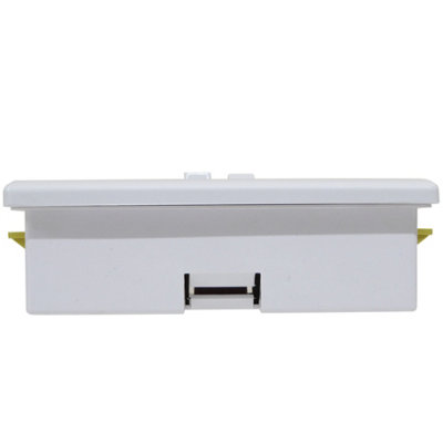 13A 2 Gang Double Pole Switched Socket with 35mm Dry Lining Box, White ...