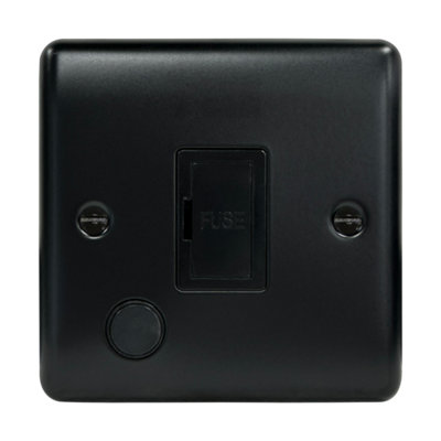 13A Unswitched Spur + FO Matt Black