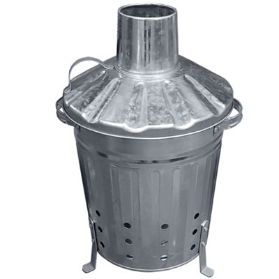 13L Garden Incinerator Small Waste Paper Document Burning Fire Bin with ...