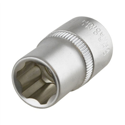 13mm 1/2" Dr Socket Super Lock Metric Shallow CRV Knurl Grip 6 Point ...