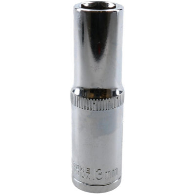 13mm Double Deep 78mm Socket 1/2" Drive Metric 6 Point Chrome Vanadium ...