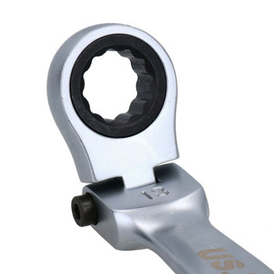13mm Flexi Flexible Enclosed Ring Ratchet Spanner With Lockable Head 72 ...