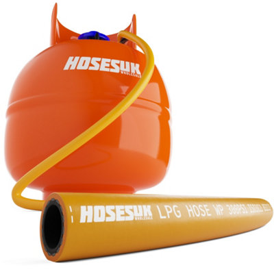 13mm ID Rubber LPG Hose - 2 Metres - Gas Hose Pipe, LPG Propane Pipe ...