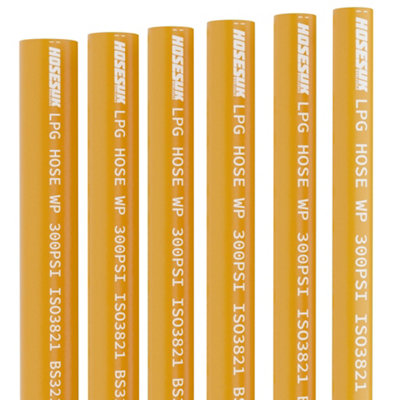 13mm ID Rubber LPG Hose - 3 Metres - Gas Hose Pipe, LPG Propane Pipe ...