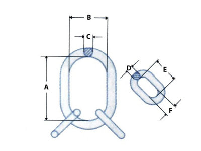 13MM Quad Master Link Assembly Grade 100