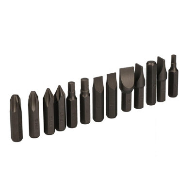 13pc Impact Socket Driver Bits Screwdriver Phillips Slotted Flathead ...