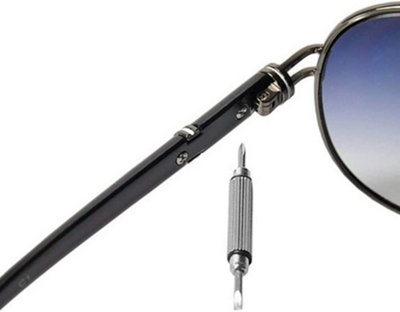 13pc Spectacle Eye Glasses Repair Fix Kit Screwdriver Nose Pads Screws ...