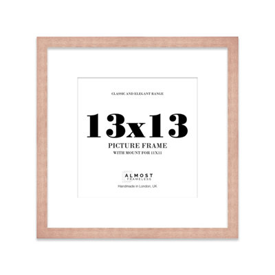 13x13" Bronze Picture Frame - 13x13" Square Frame with 11x11" Mount for ...
