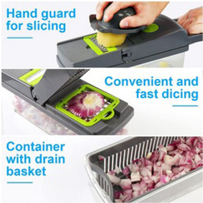 14 in 1 Food Chopper High Quality ABS Material 8 Interchangeable Blades ...