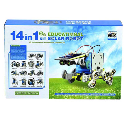 14 in 1 Transforming Solar Robot Energy Science DIY Assemble ...