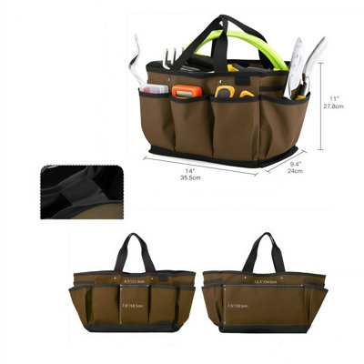 14 Inch Gardening Tote Bag Deluxe Garden Tool Storage Bag and Home ...