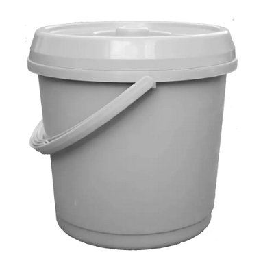 14 Litre Silver Baby Nappy Bin Lid Basket Bucket Laundry Washing Cloth ...