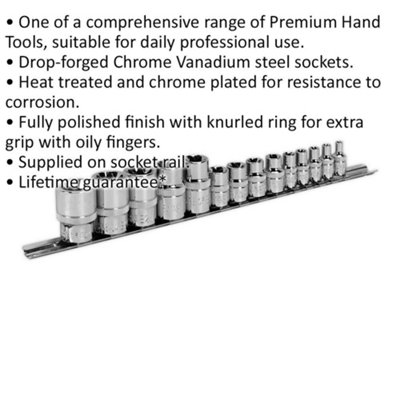 14-Piece TRX Star Socket Set for Professional and DIY Use