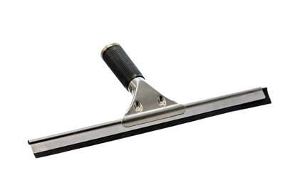14" Stainless Steel Window Squeegee with Rubber Blade for Cleaning Windows