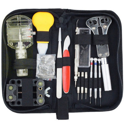 144 PCS WATCH REPAIR TOOL KIT WATCHMAKER BACK CASE REMOVER OPENER ...