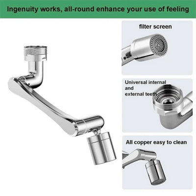1440 Rotating Faucet Aerator Extender Sink Tap Nozzle